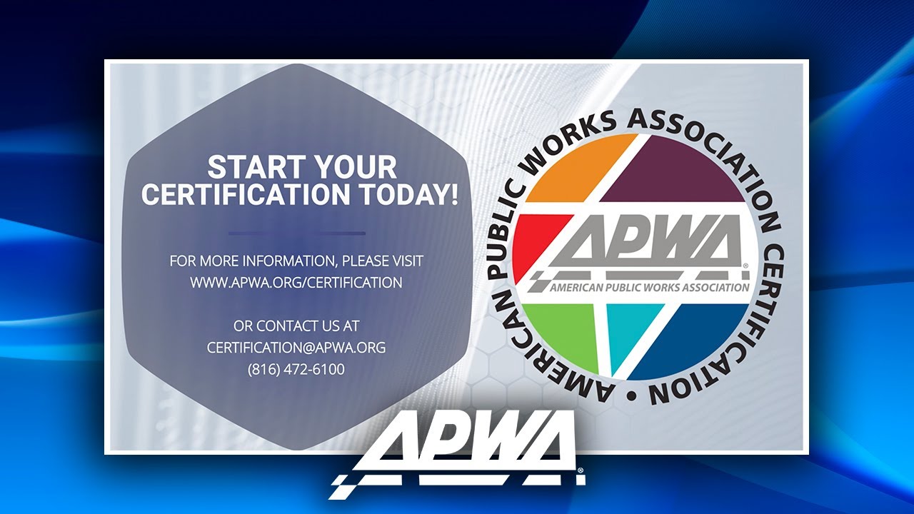 APWA Certifications