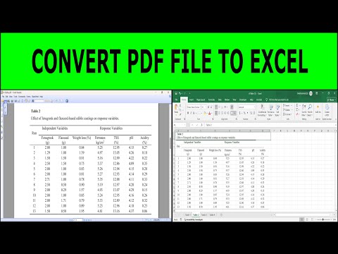 How to Convert PDF to Excel for Free