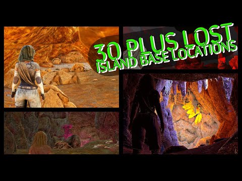 30 PLUS LOST ISLAND CAVE/RATHOLE/BASE LOCATIONS for PVP