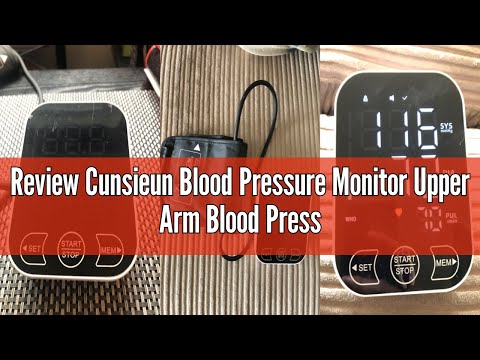 Review Cunsieun Blood Pressure Monitor Upper Arm Blood Pressure Monitors for Home Use BP Machine wit