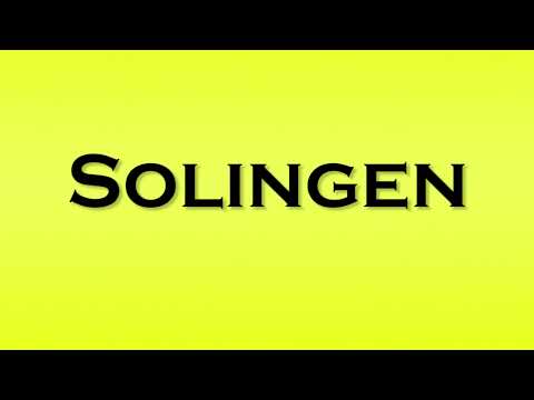 Pronunciation of Solingen