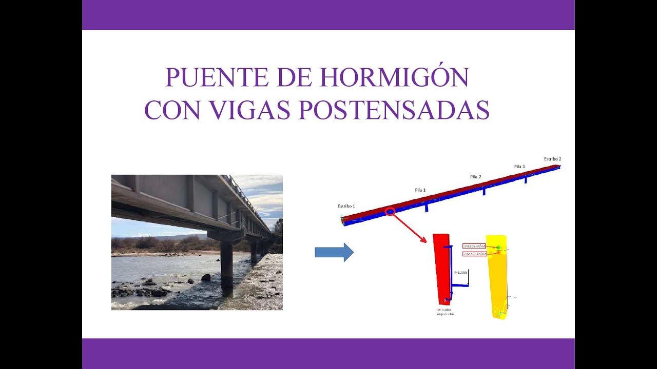 PUENTE DE HORMIGÓN CON VIGAS POSTENSADAS B