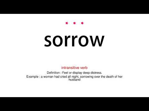 How to pronounce sorrow - Vocab Today