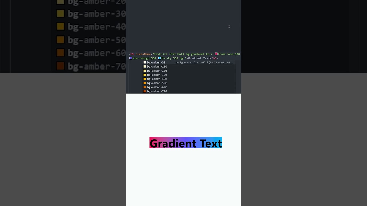 Creating this text gradient animation with tailwind is very simple #web #code #coding #tailwindcss