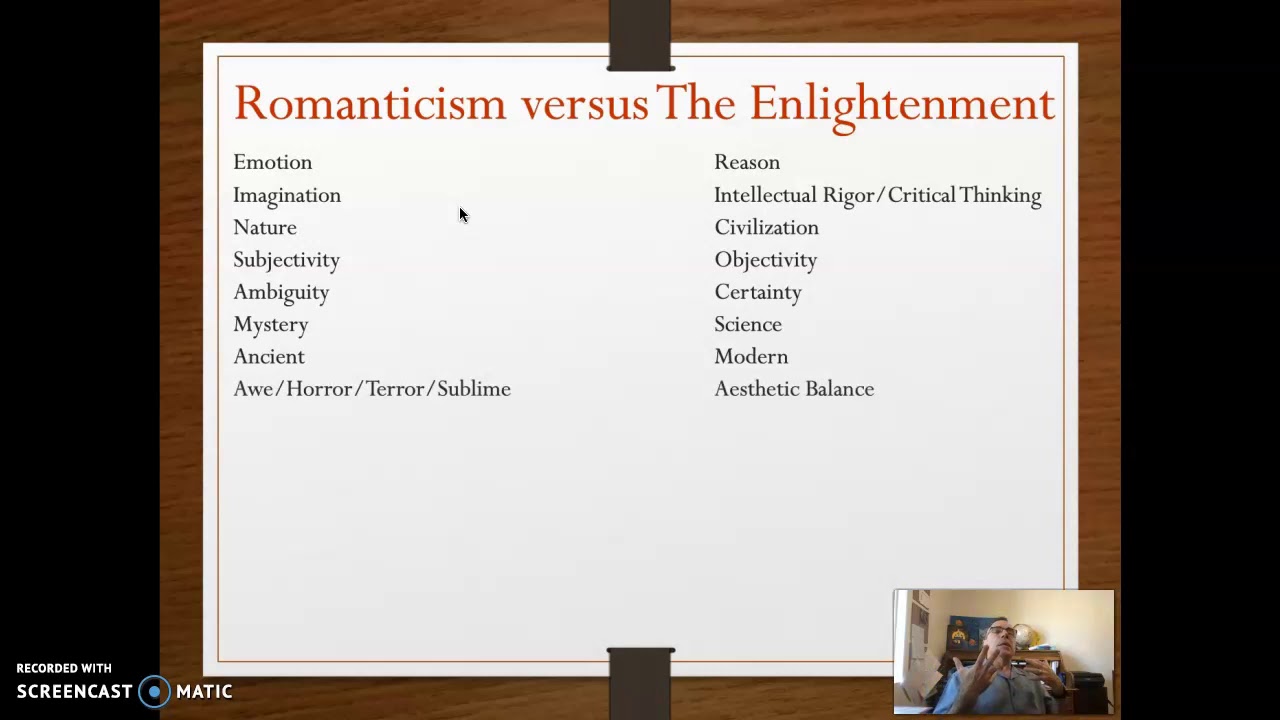 Romanticism vs. Enlightenment