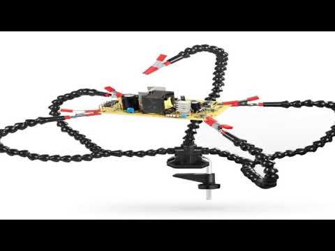 NEWACALOX Helping Hands Third Hand Soldering Tool PCB Holder Vise Table Clamp Solder Stand for PCB