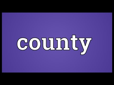 County Meaning