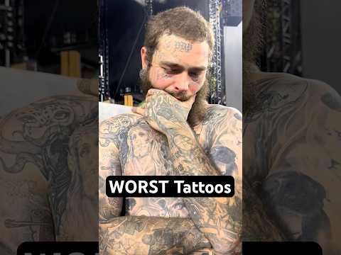 WORST Rapper Tattoos π§ (Post Malone, Lil Xan, Pharrell Williams)