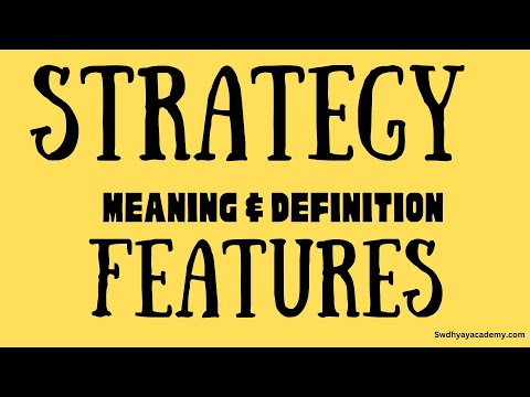 Strategy Meaning, Definition and Characteristics#strategy #management #strategicmanagement