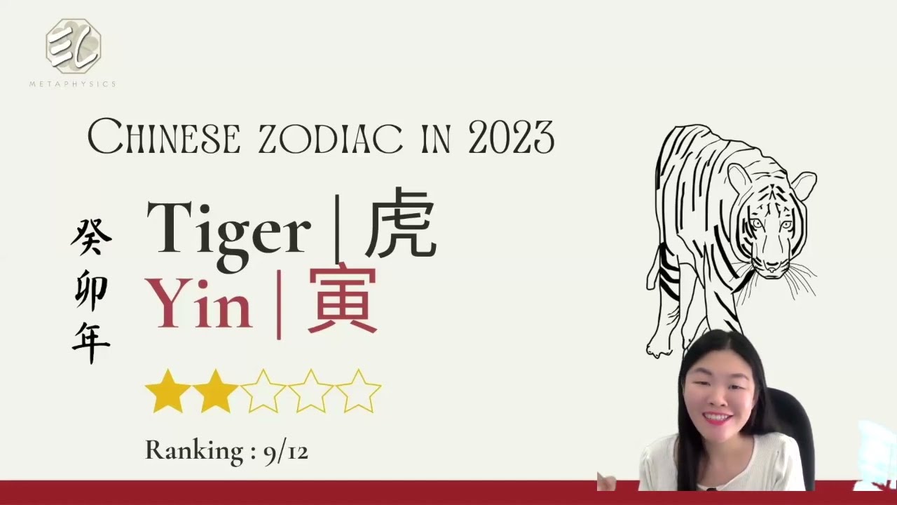 TIGER ZODIAC FORECAST 2023 - 12 ANIMAL ZODIAC SIGN