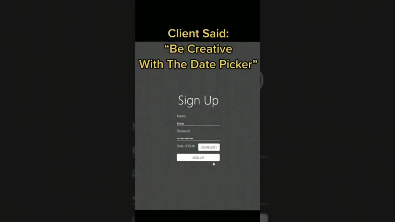create date picker in HTML css code and js