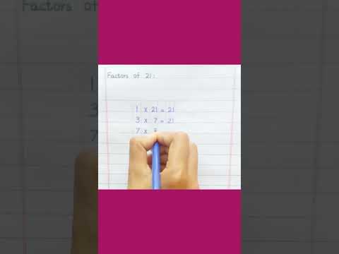 Factors of 21 #shorts