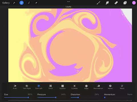 Procreate Name Distortion Background l Ally’s Art Ep 1