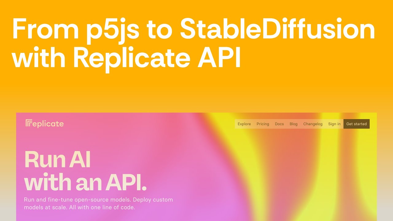From p5js to StableDiffusion with Replicate API