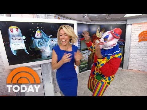 Watch Dylan Dreyer Get Freaked Out By A Clown In The Orange Room | TODAY