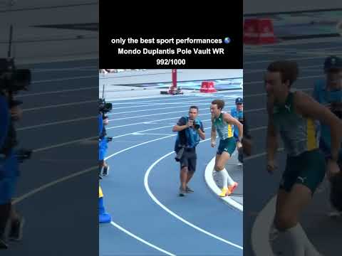 992/1000 Mondo Duplantis breaking the pole vault WR (6m26)