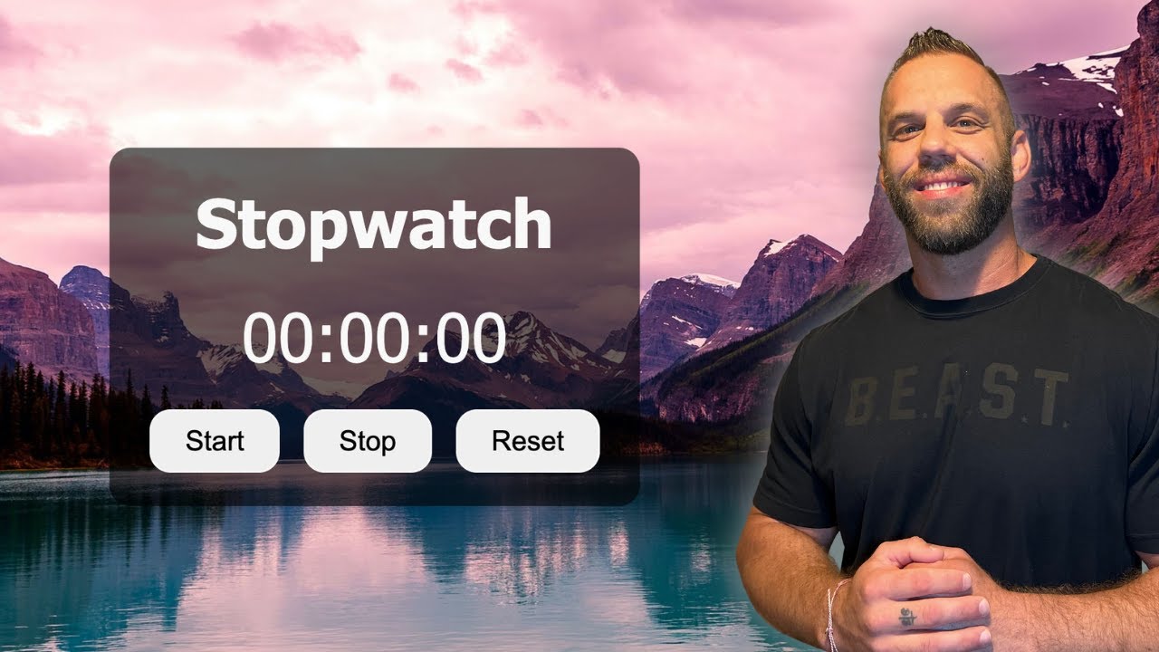 Build a Stopwatch Using Javascript, HTML, & CSS