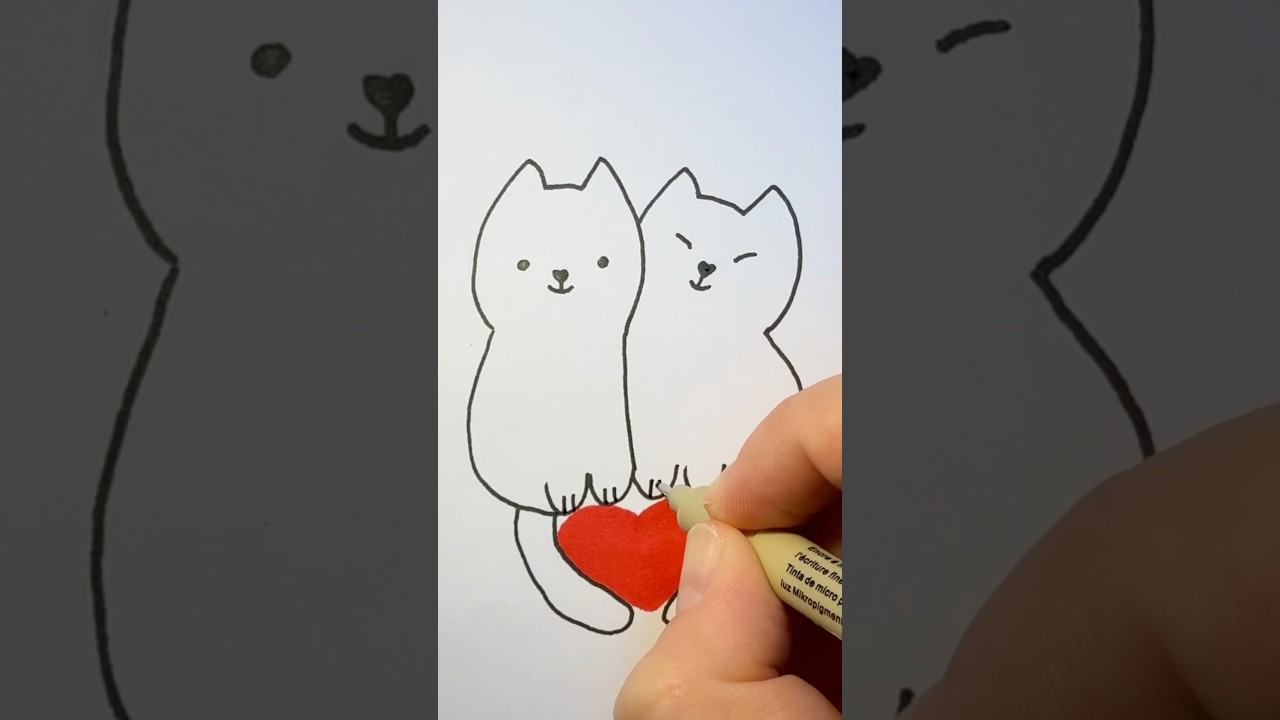 How to draw cute cats easy🐱🐈 Step by step Drawing for kids