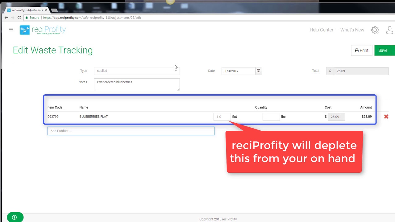 reciProfity Inventory Management Software