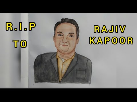 Rajiv kapoor Watercolor portrait|Rajiv kapoor drawing|Shefali art and vlog