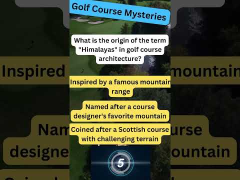 What is the origin of the term "Himalayas" in golf course architecture? #shorts #golftrivia #golf