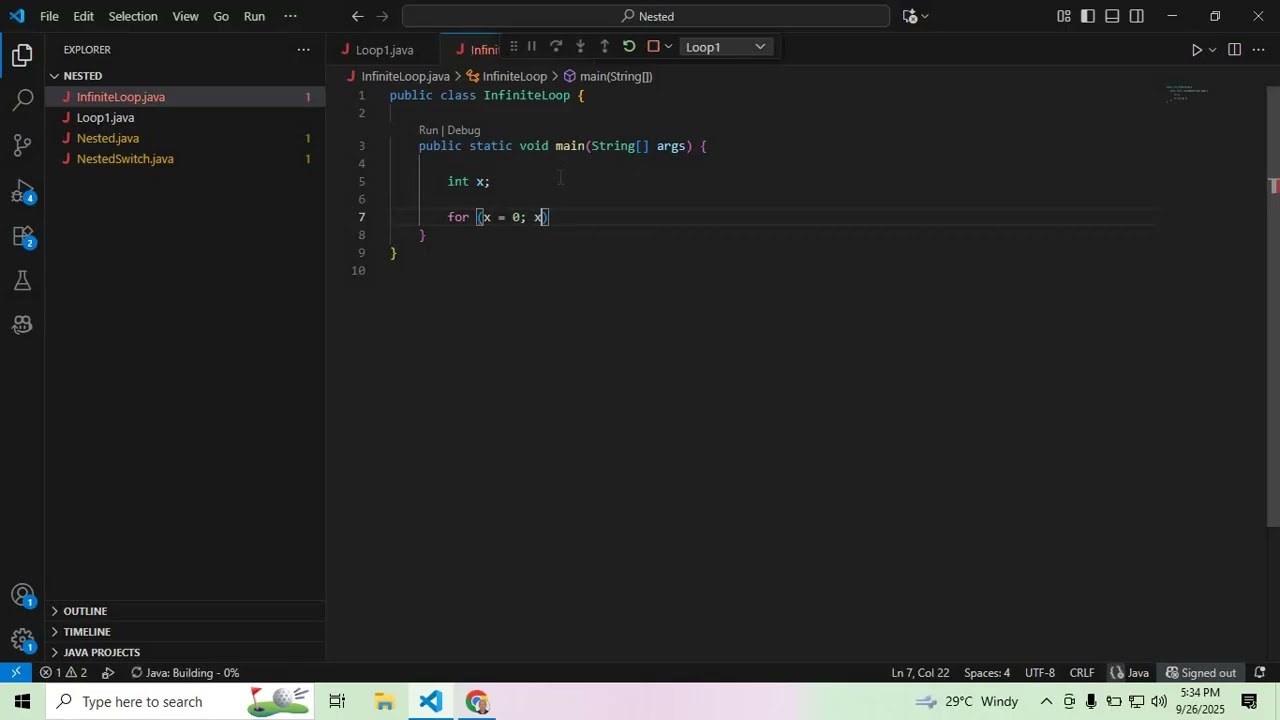 Java Infinite Loop Logic Error Part 2
