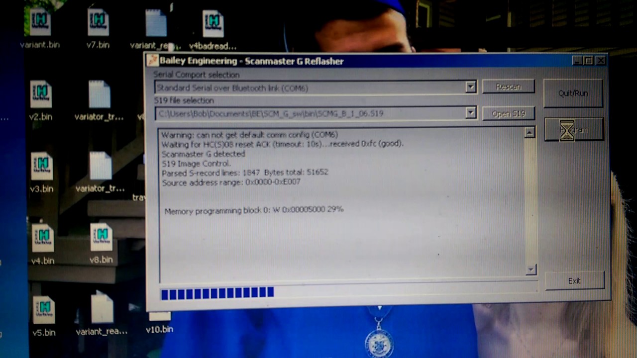 Updating the Scanmaster G.