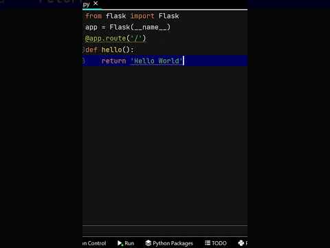 "Building a Simple Web Application with Flask: Hello, World!" in python