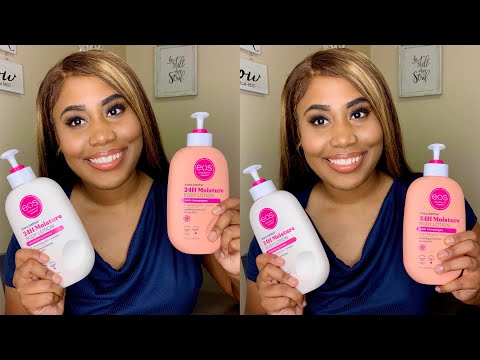 EOS Lotion Review | Pink Champagne & Strawberry Dream
