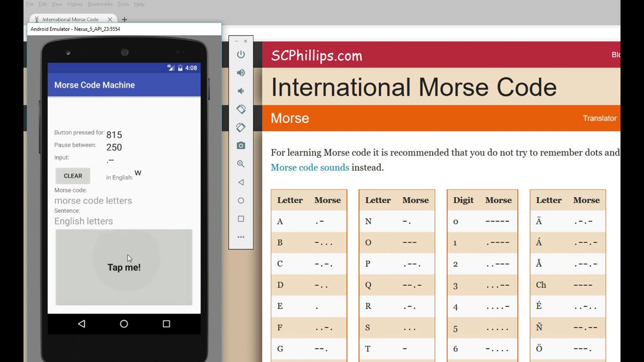 Android Internal Storage Tutorial, Morse Code App - part 1, setting up UI