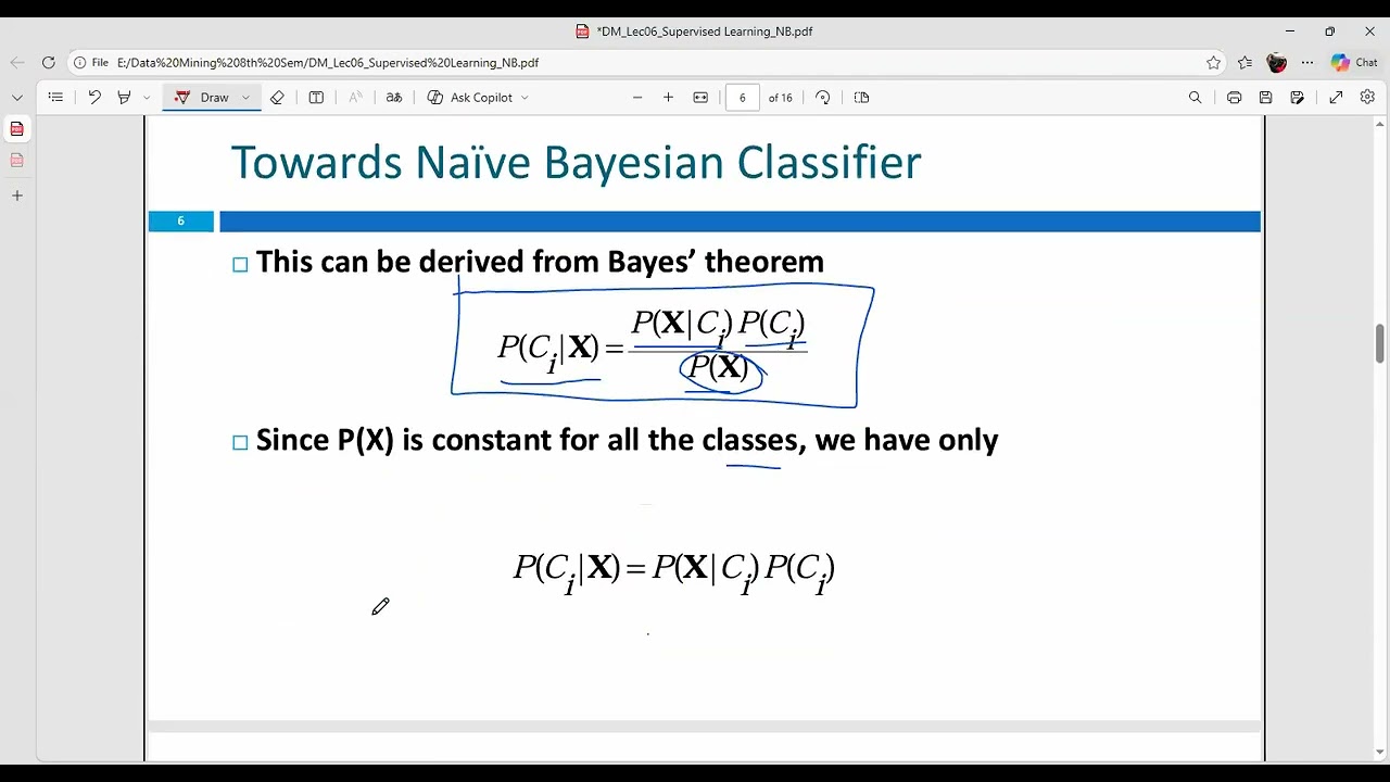Naive Bayes Algorithm Explained | Data Mining | Supervised ML