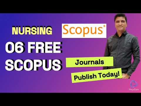 06 SCOPUS Nursing Journals Absolutely Free.