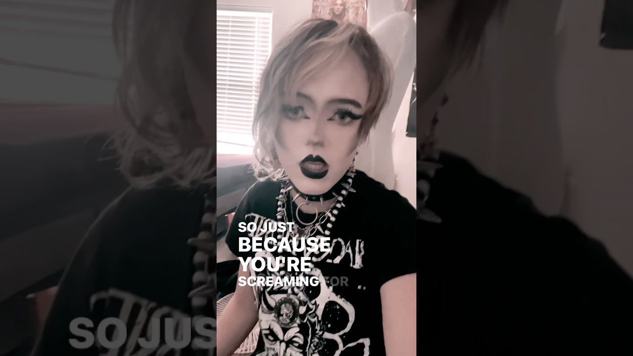 dive in #music #kandi #goth #gothgirl #gothmakeup #gothic #makeup #emo #ptv #piercetheveil #lipsync