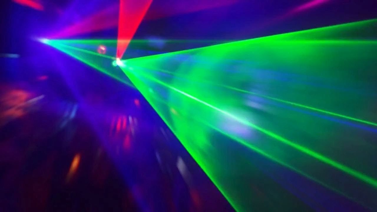 Dance Lights Effect Video Background Neon Disco Party in Room 😉