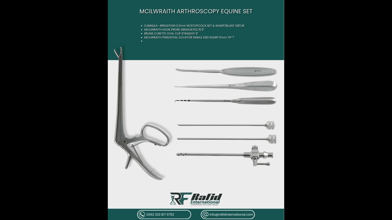 Mcilwraith Arthroscopy Equine Set