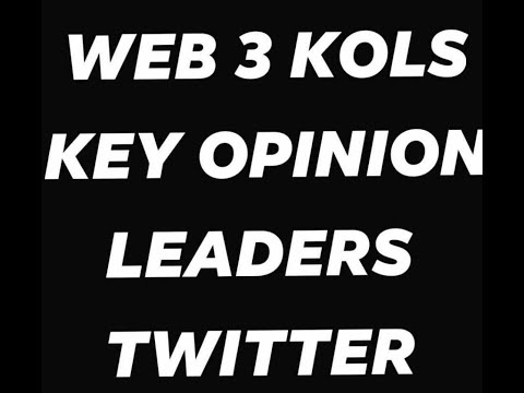 KOL Key Opinion Leader Web3 Twitter