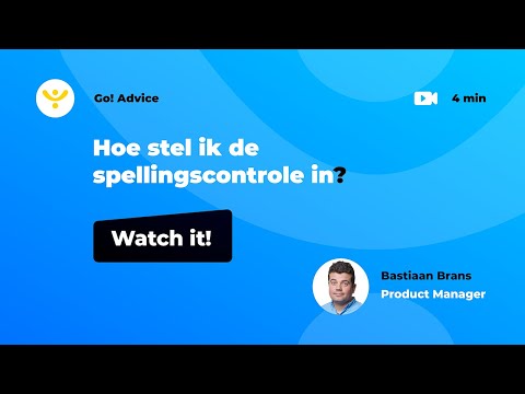 Advice 33: Hoe stel ik de spellingscontrole in?
