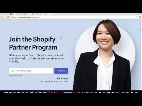 How to Create a Shopify Partner Account (NEW)