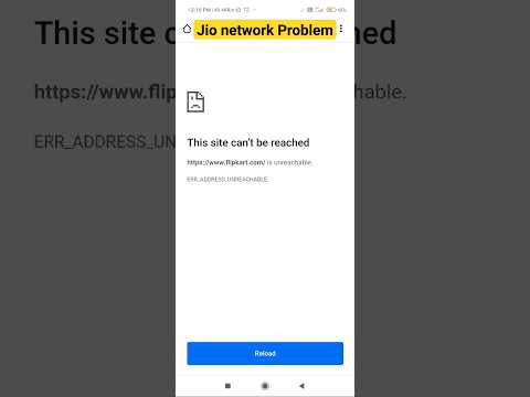 Reliance jio internet problem website & apps not running
