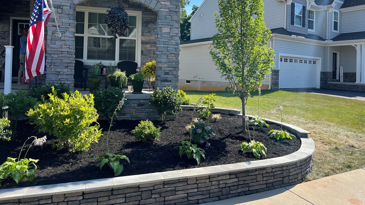 Lowes Belgard retaining wall!