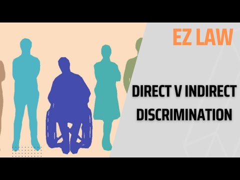 Direct vs Indirect Discrimination EXPLAINED