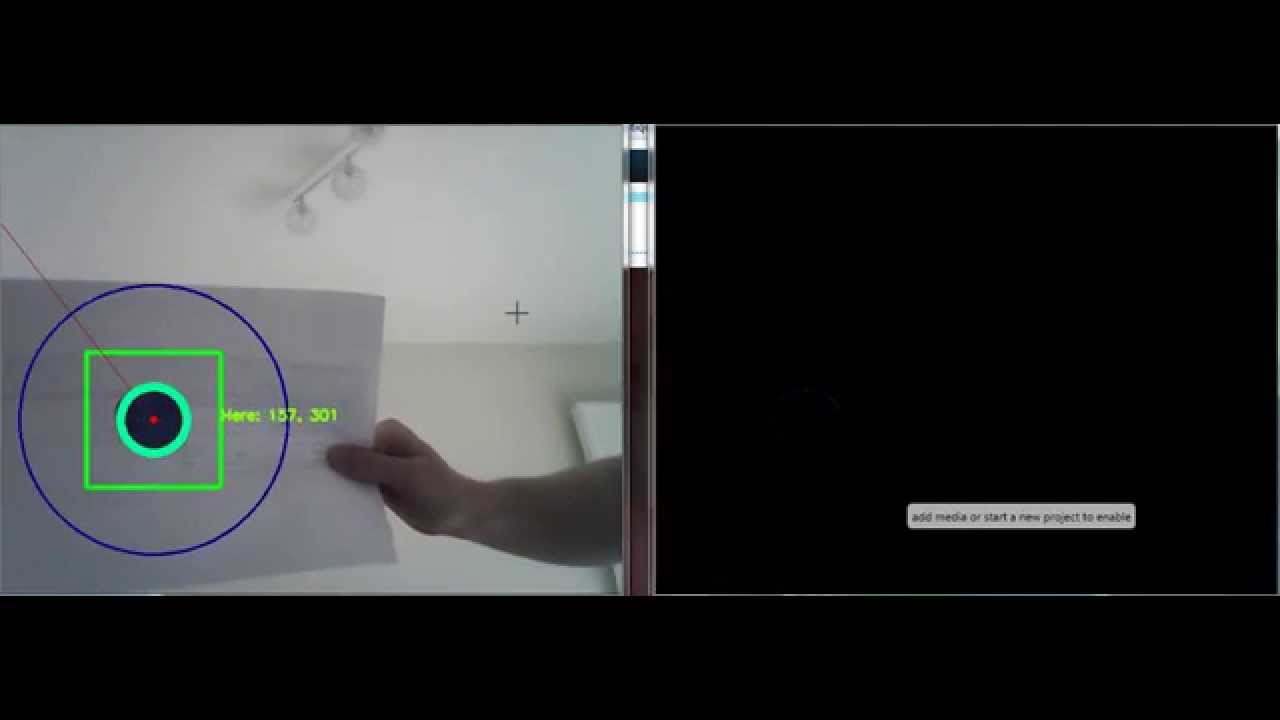 Python OpenCV real-time detection & air plotting