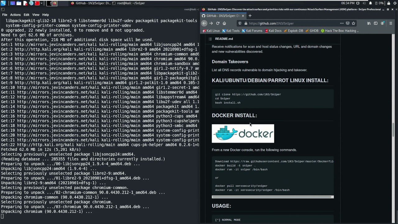 Downloading Sn1per from github