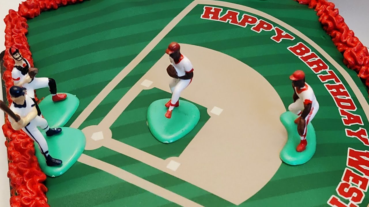 HOW TO: Edible Baseball Field Birthday Cake