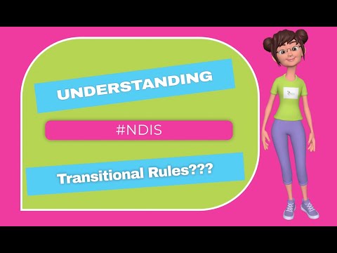 🌟NDIS Transitional Rules For Supports🌟