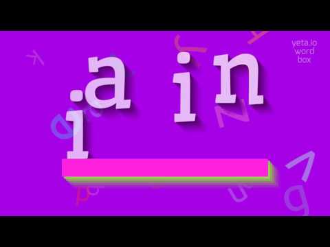 How to say "iain"! (High Quality Voices)