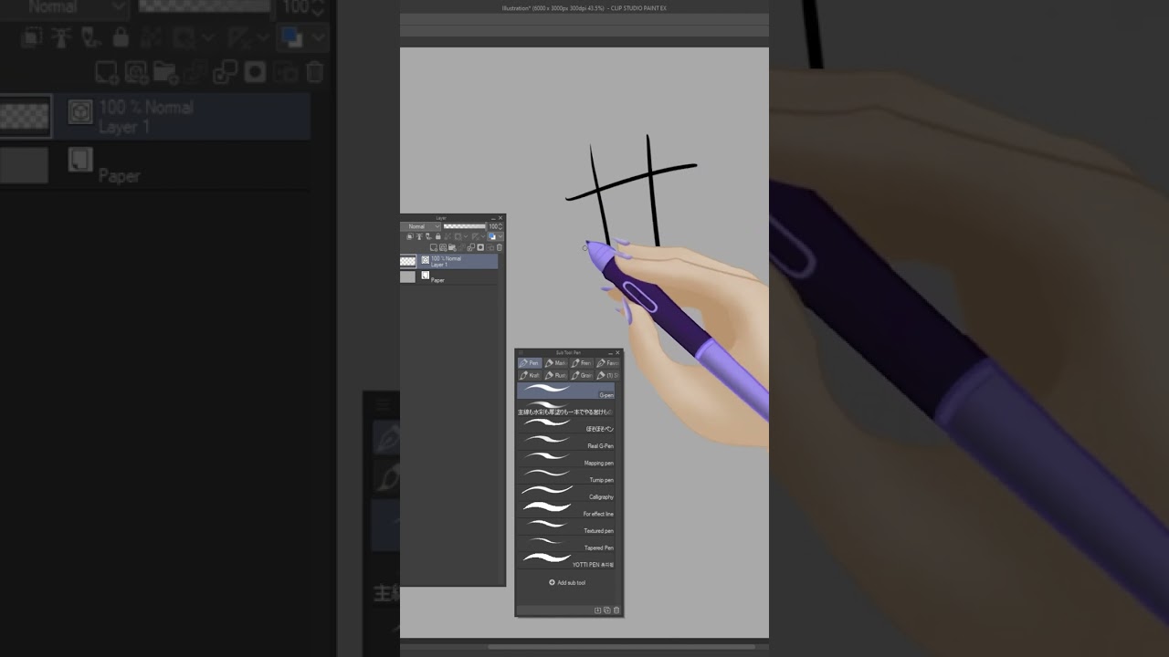 How to use vector layers for easy line art in clip studio paint
