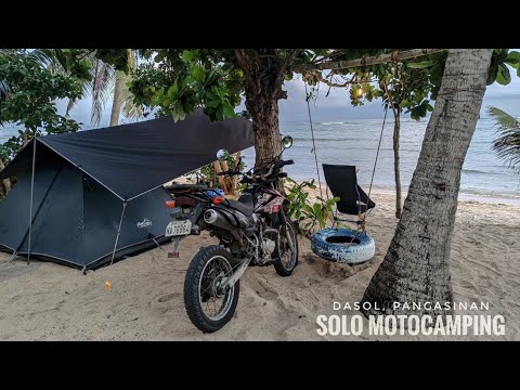 WHITE BEACH SOLO MOTOCAMPING, RECUDO 2 VILLA BALINMANOK, DASOL PANGASINAN, SILENT VLOG, RELAXING