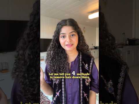4 methods to remove hair down there on bikini area. #youtubeshorts #clinicalcosmetologist