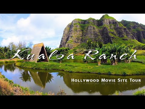 Kualoa Ranch Private Nature Reserve | Movie Site Tour 🌴 Oahu, Hawaii 4K Tour